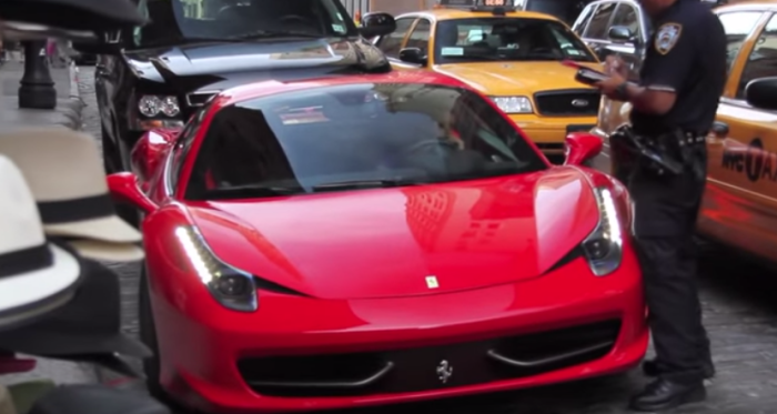Ferrari 458 Spider Runs Over Cop YouTube - KMPH